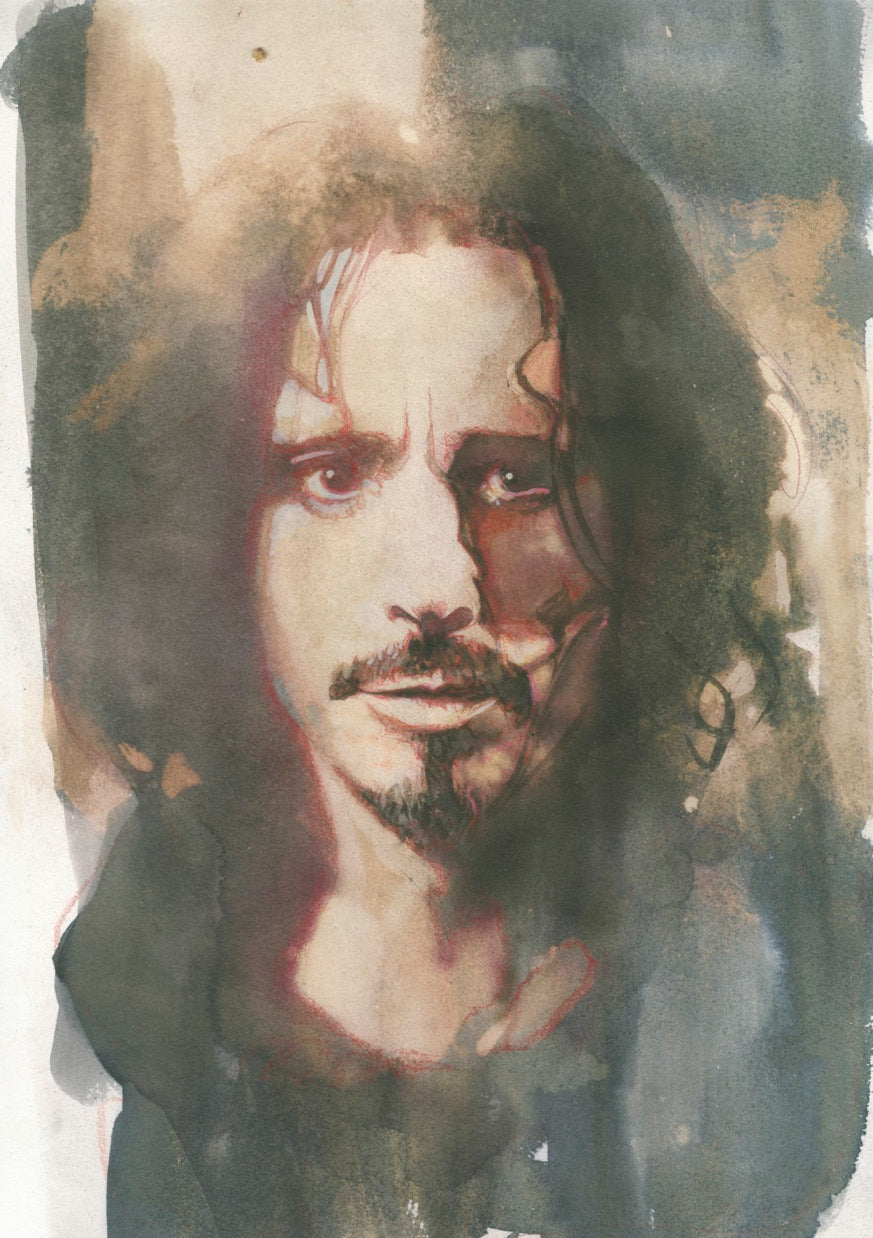 Chris Cornell Homage – Bill Sienkiewicz Art