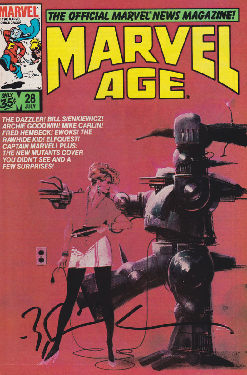 Marvel Age #28 Signed – Bill Sienkiewicz Art