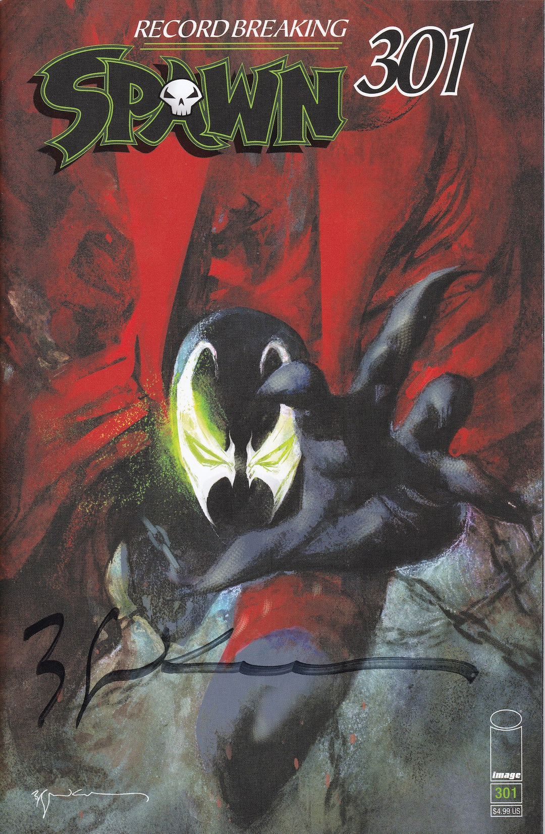 Spawn #301 Signed – Bill Sienkiewicz Art
